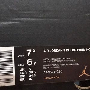 Nike | Shoes | Nwt Nike Air Jordan 3 Retro Prem Hc Metallic W | Poshmark